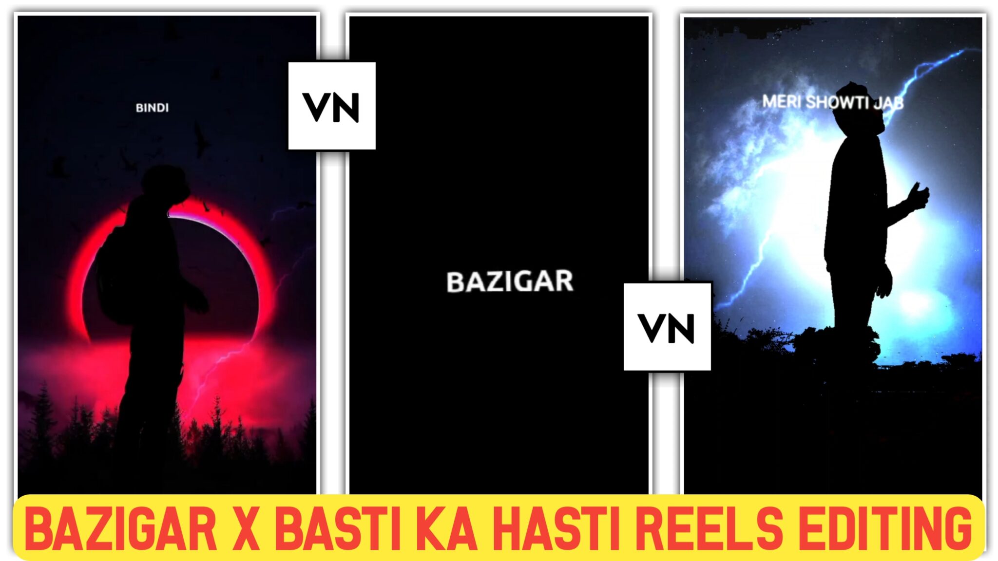 Bazigar X Basti Ka Hasti Reels Video Editing - Technical Sujit