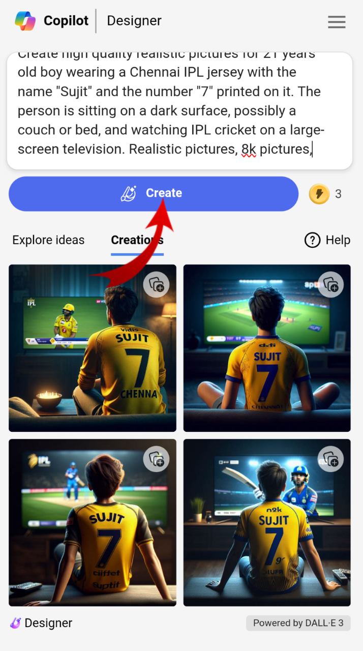 Create IPL Cricket Team T-Shirt 3D Ai Photo with Bing Image Creator ...